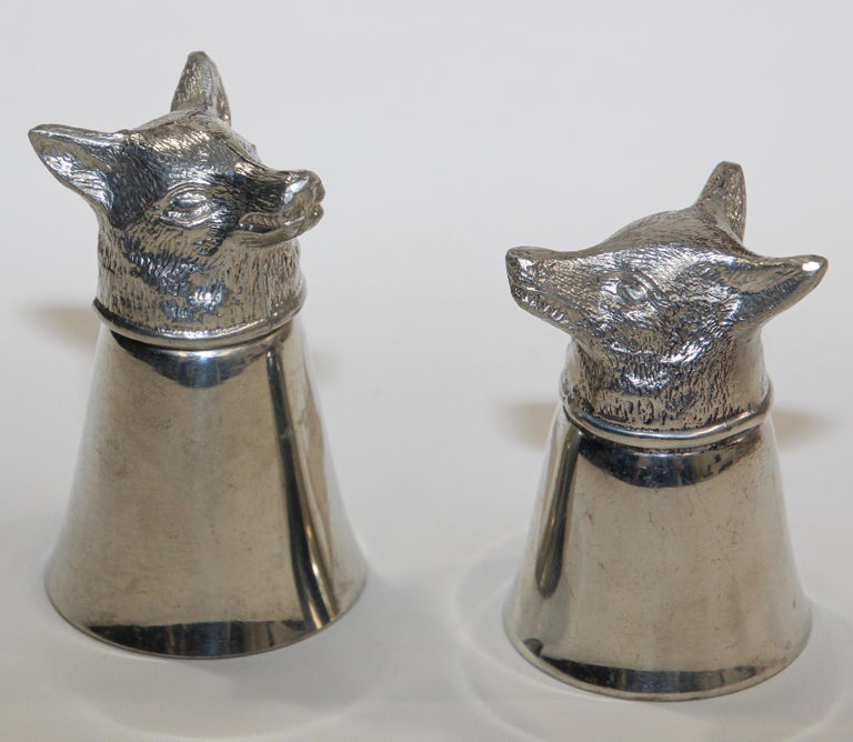 Elizabeth II Style Fox Head Stirrup Cups at 1stDibs