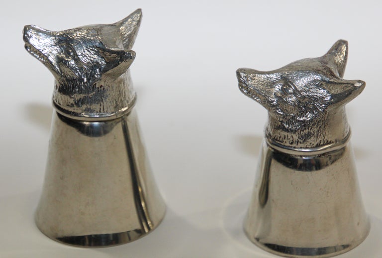 Elizabeth II Style Fox Head Stirrup Cups at 1stDibs
