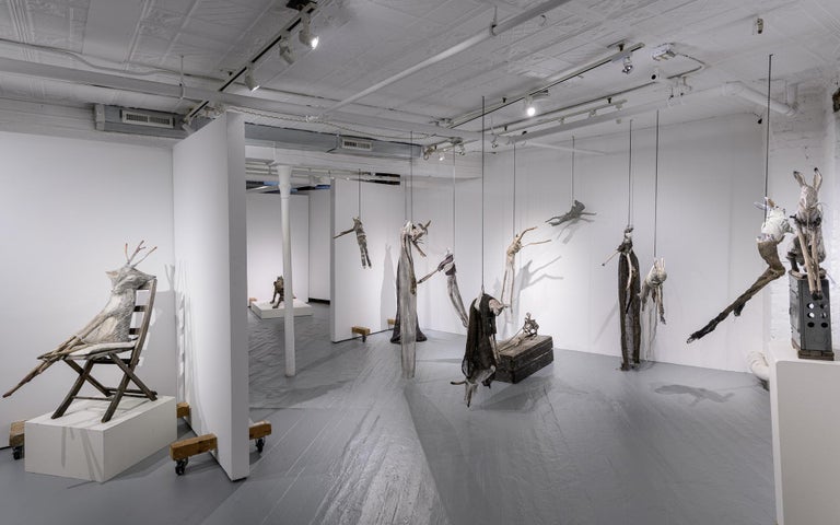 Elizabeth Jordan - Animal sitting in chair, sculpture: 'Jersey Devil ...
