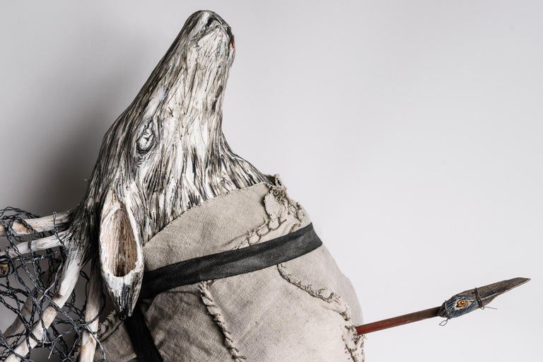 Elizabeth Jordan - Sculpture of Deer with arrow: 'St. Sebastian' For ...
