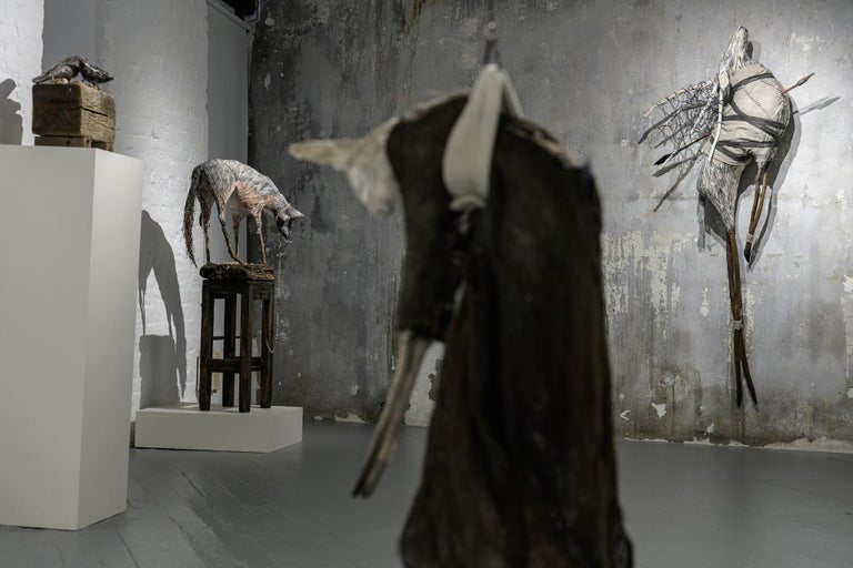 Elizabeth Jordan - Sculpture of Deer with arrow: 'St. Sebastian' For ...