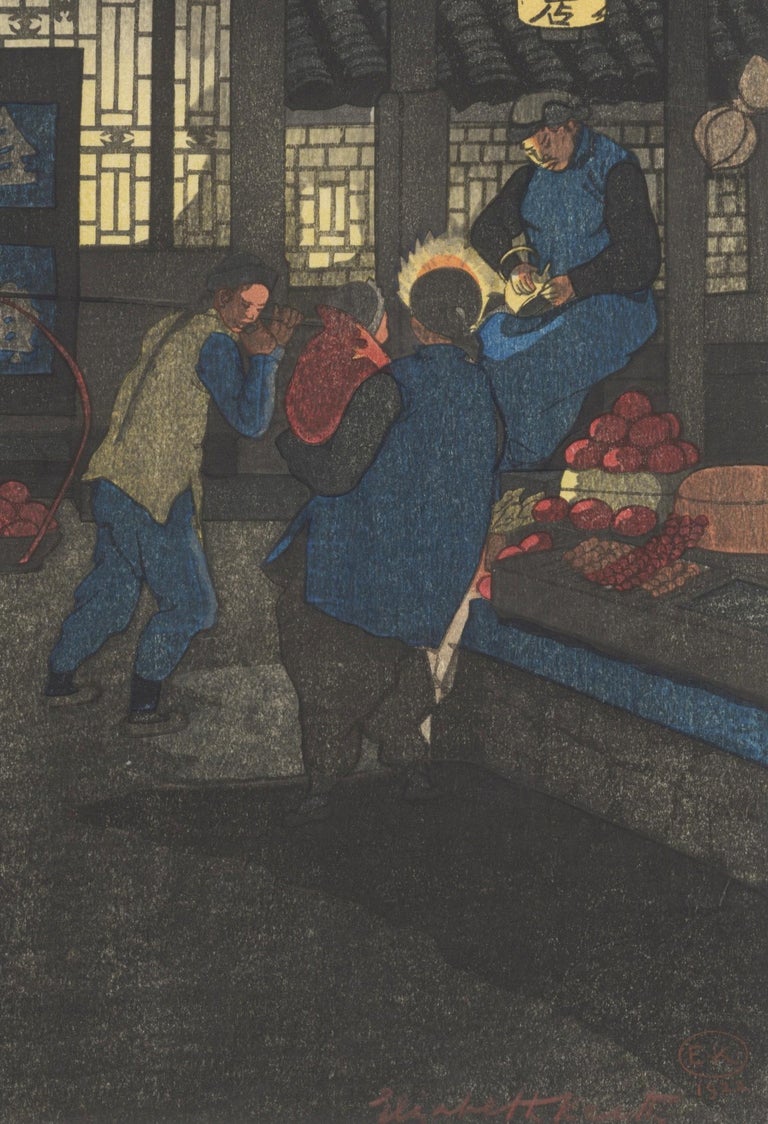 Elizabeth Keith - Elizabeth Keith, Night Scene Peking, Modern Art ...