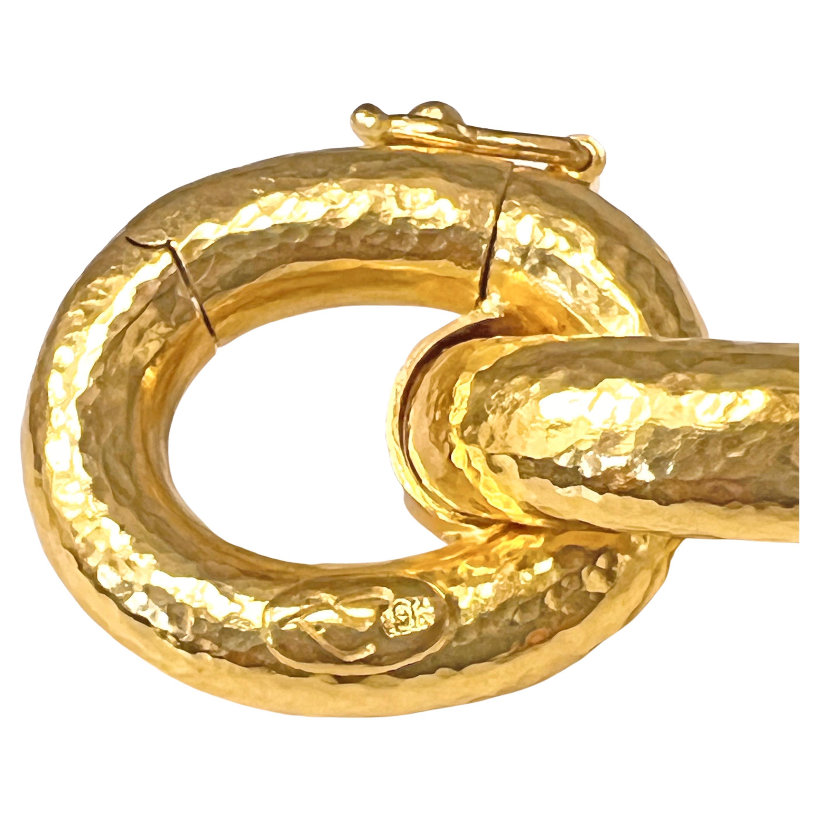 Elizabeth Locke 19k Yellow Gold Curb Link Bracelet at 1stDibs ...