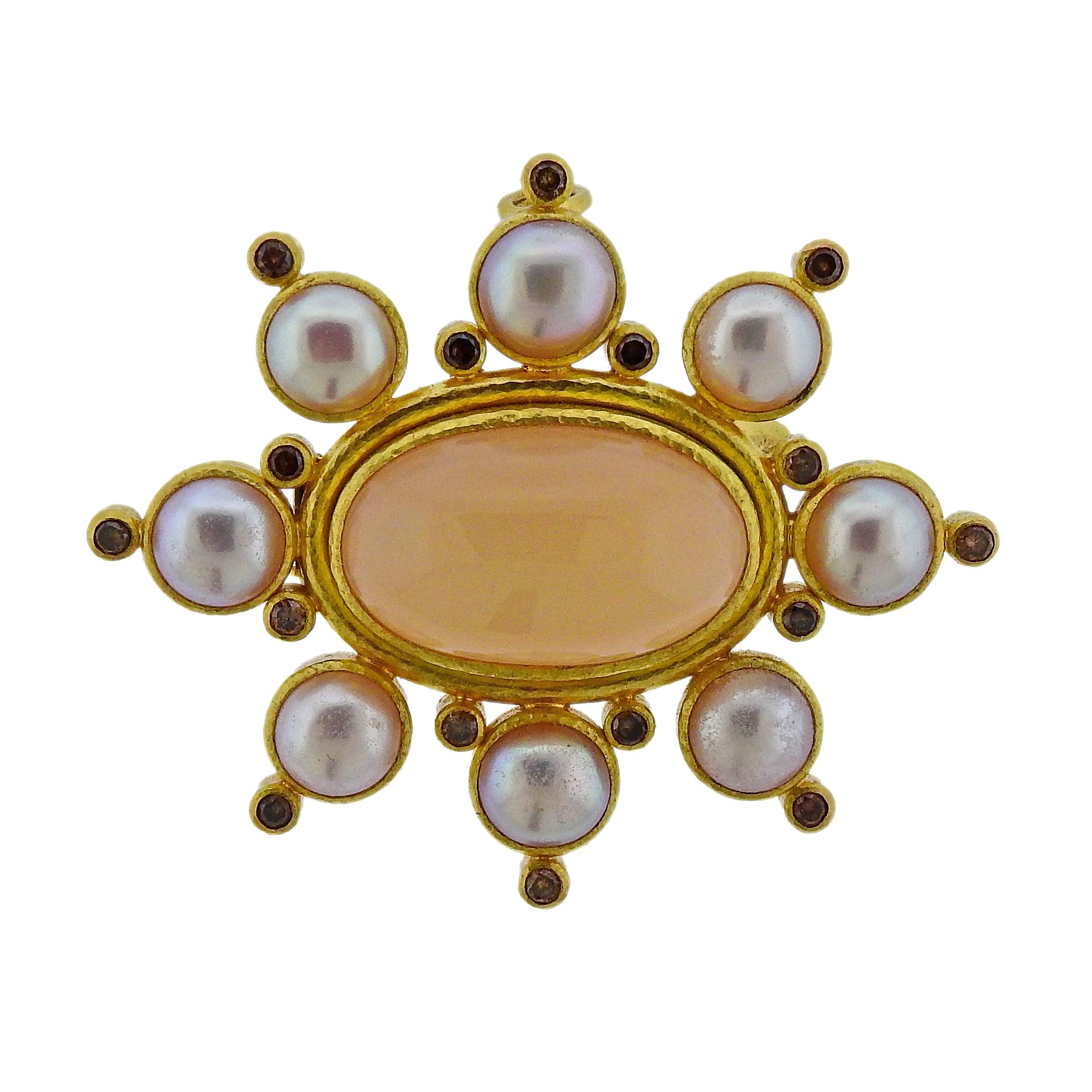 Peach Brooch - 6 For Sale on 1stDibs