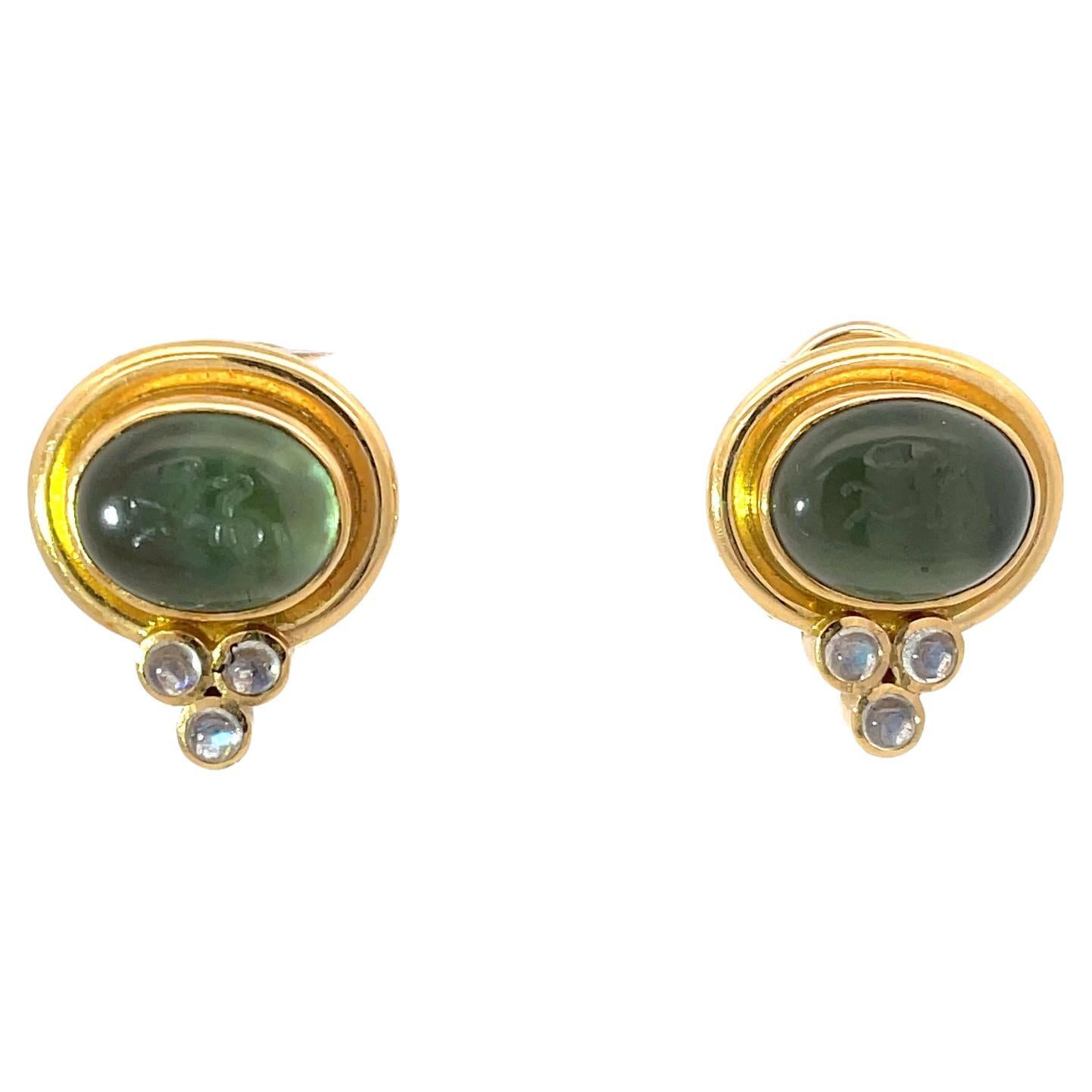 Iconic Elizabeth Locke Gold Earrings at 1stDibs