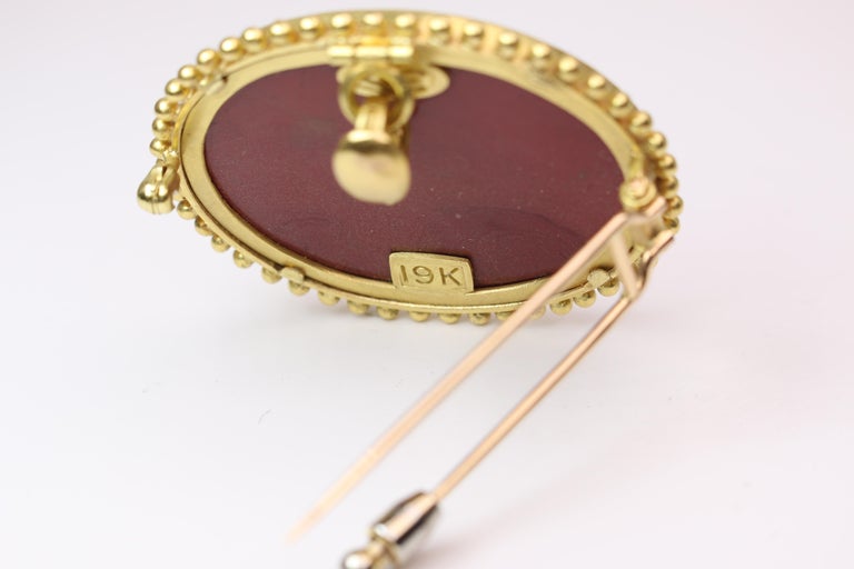 Elizabeth Locke Micro Mosaic Pin/Pendant For Sale at 1stDibs