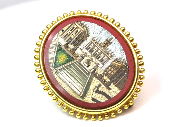 Elizabeth Locke Micro Mosaic Pin/Pendant For Sale at 1stDibs