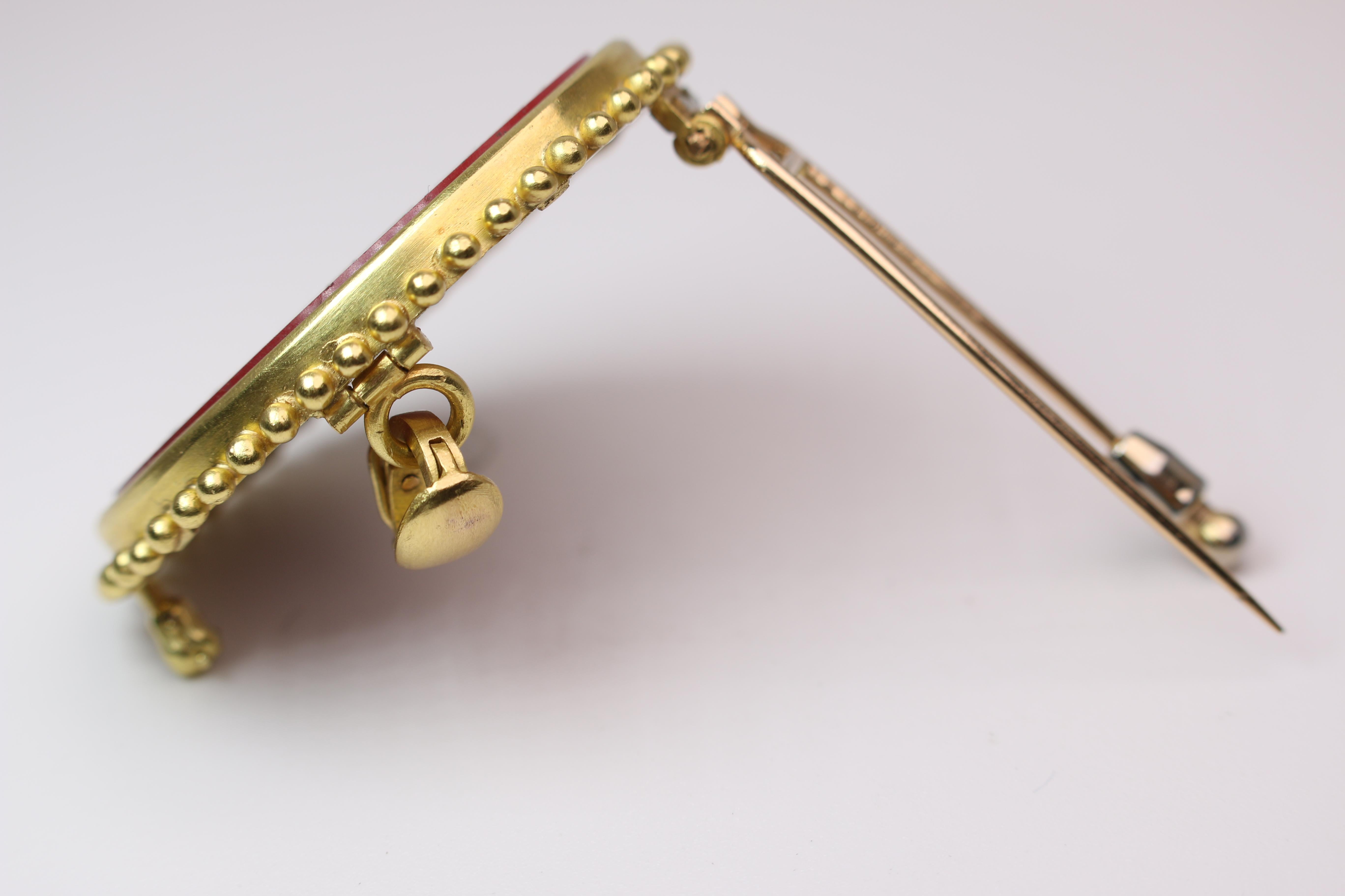 Elizabeth Locke Micro Mosaic Pin/Pendant For Sale at 1stDibs | micro ...