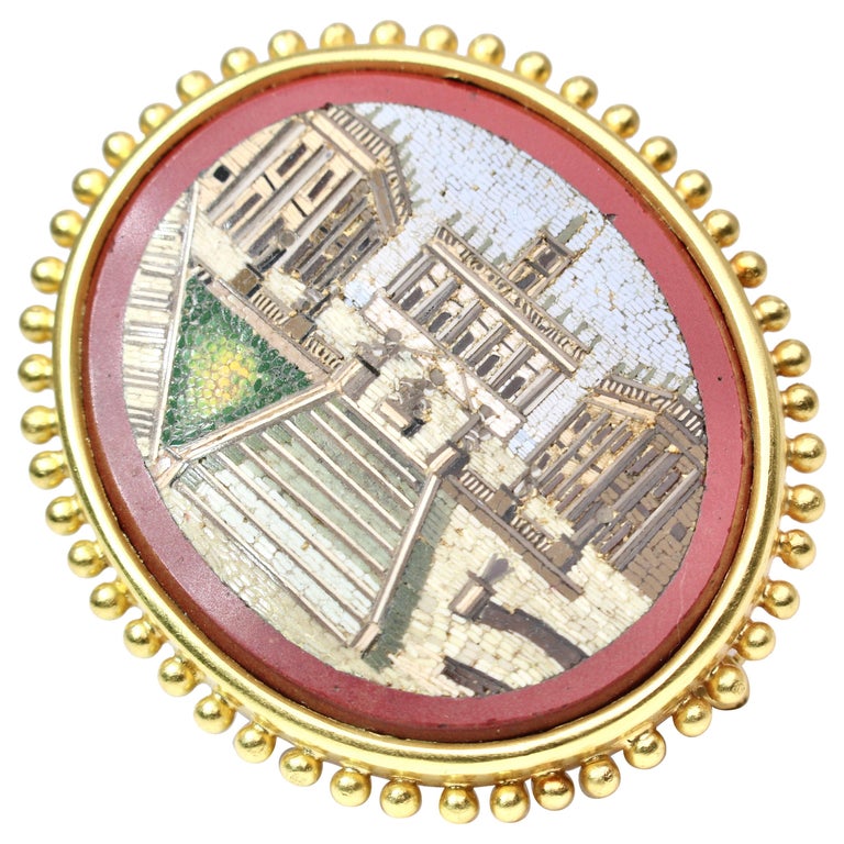 Elizabeth Locke Micro Mosaic Pin/Pendant For Sale at 1stDibs