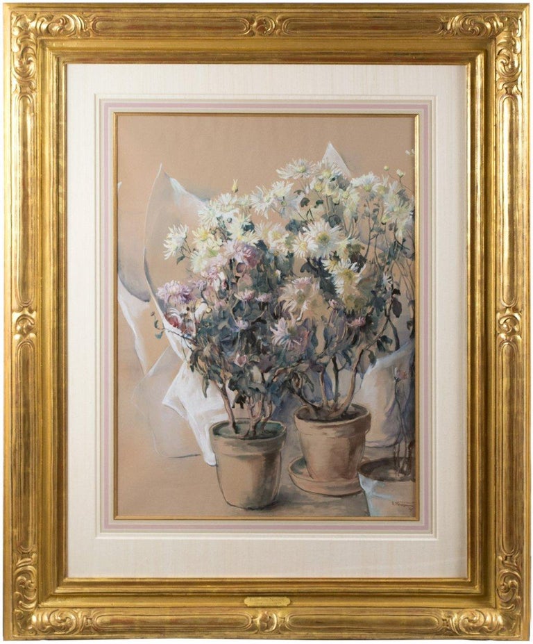 Elizabeth Nourse - White and Pink Asters For Sale at 1stDibs
