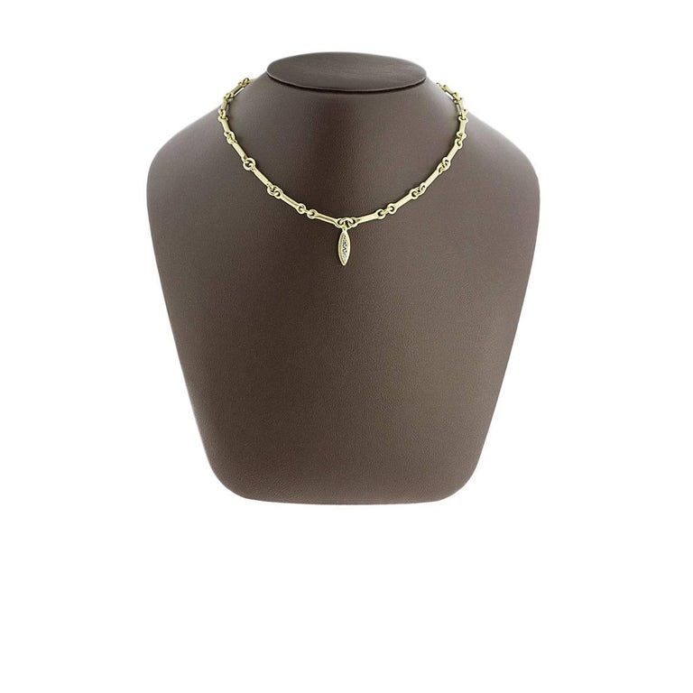 Elizabeth Rand 18 Karat Yellow Gold 0.10 Carat Diamond Necklace at ...
