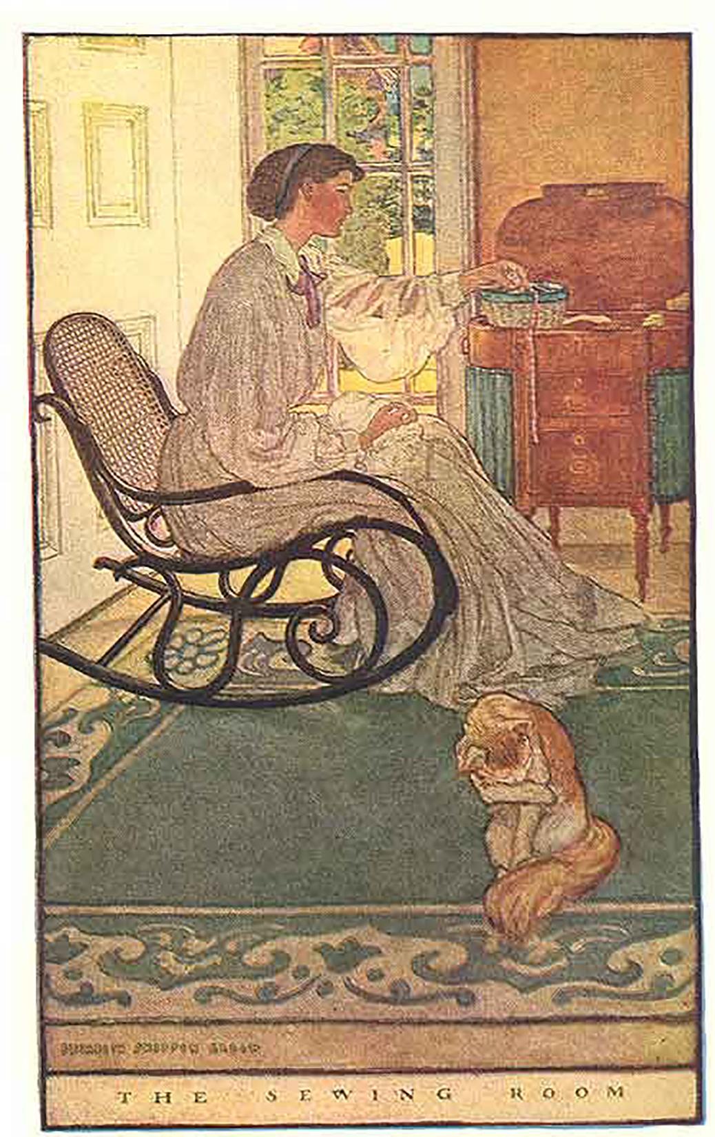 Elizabeth Shippen Green - The Sewing Room For Sale at 1stDibs