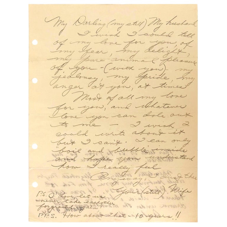 Elizabeth Taylor 1970s Handwritten Love Letter to Richard Burton For ...
