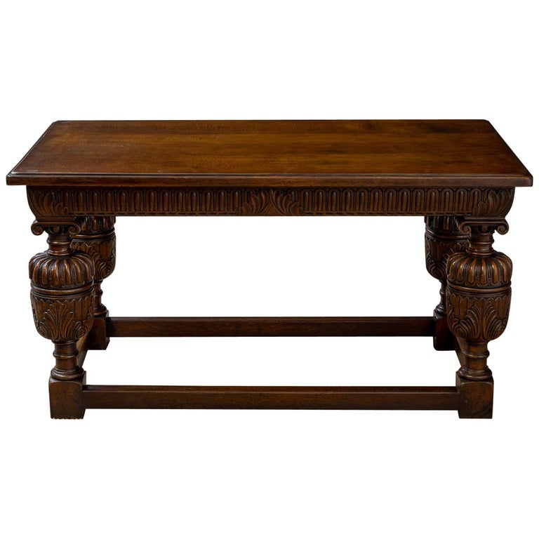 Elizabethan Style Oak Refectory Table at 1stDibs