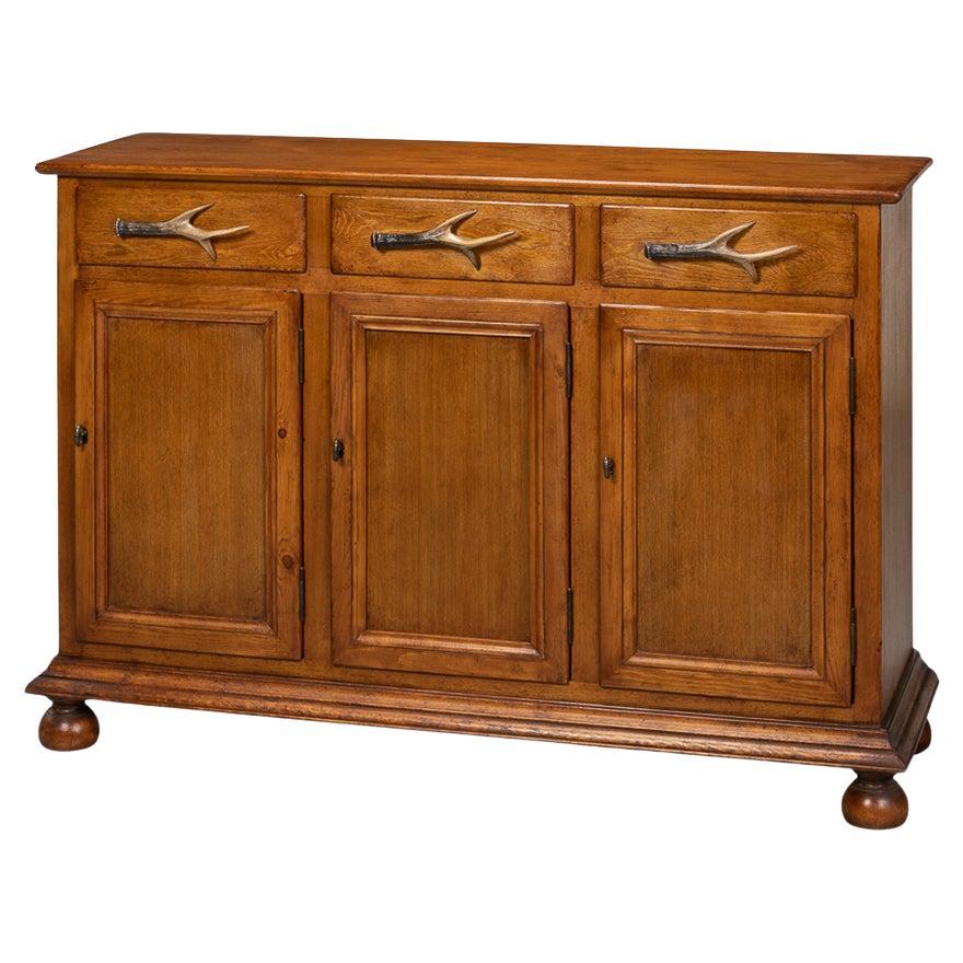 Elk Horn Rustic Buffet For Sale at 1stDibs