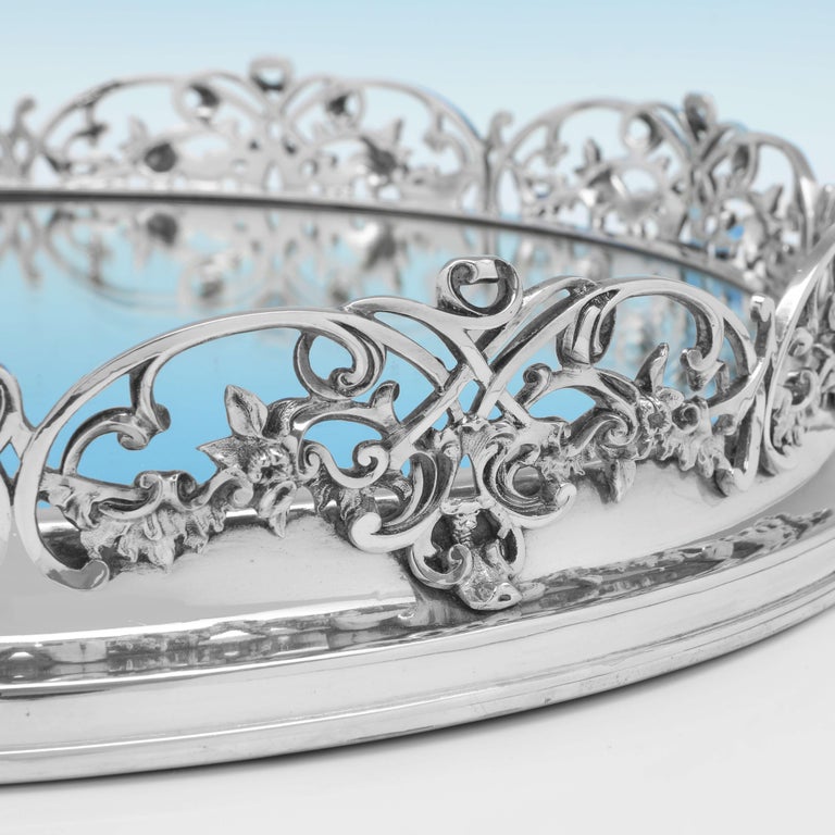 Elkington and Co Victorian Silver Plated Mirror Plateau, Made in 1845 ...
