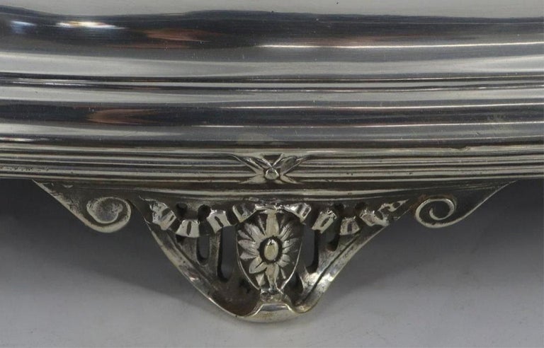 Elkington Silverplate and Glass Centerpiece For Sale at 1stDibs