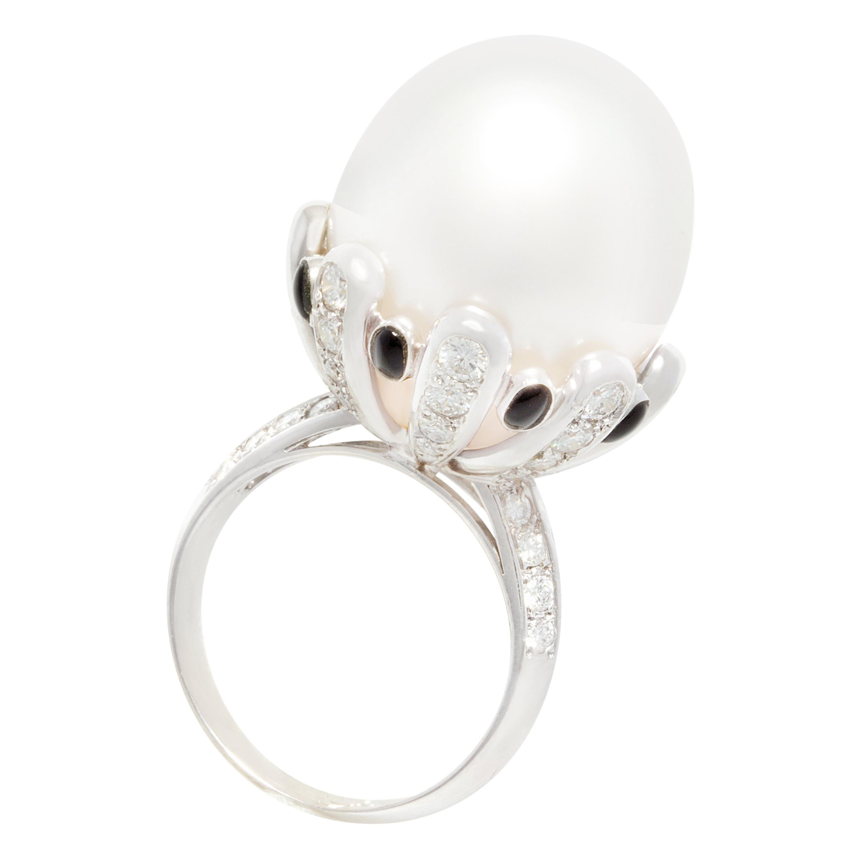 17MM South Sea Pearl Ring at 1stDibs