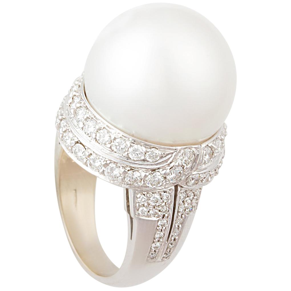 17MM South Sea Pearl Ring at 1stDibs