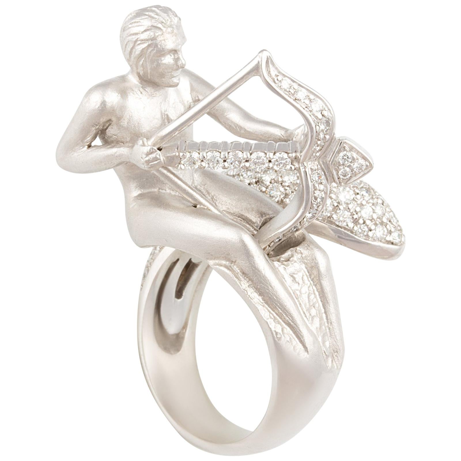 CARTIER Sagittarius Ring For Sale at 1stDibs