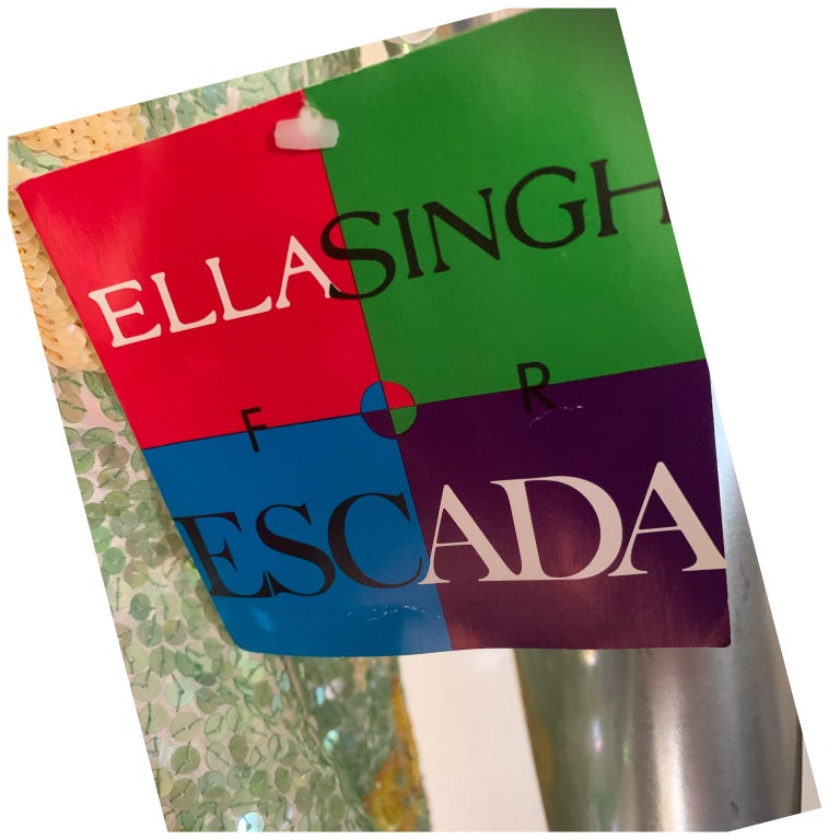 Ella Singh for Escada Limited Edition Hand Beaded Cocktail Dress NWT ...