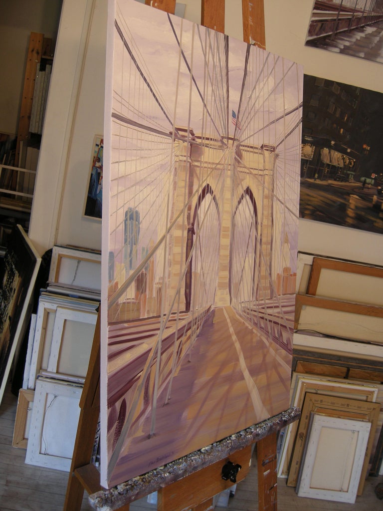 Ellen Bradshaw - Cables, Sun and Shadow, Painting, Oil on Canvas For ...