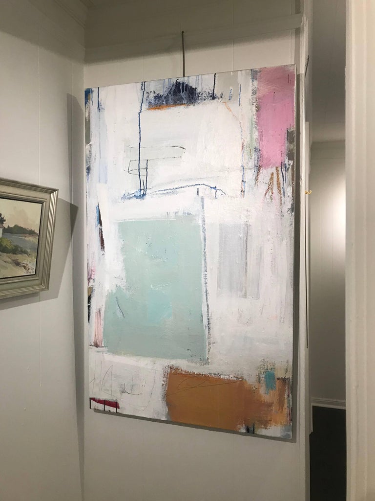 Ellen Rolli - Threshold, Vertical Acrylic and Mixed Media on Canvas ...