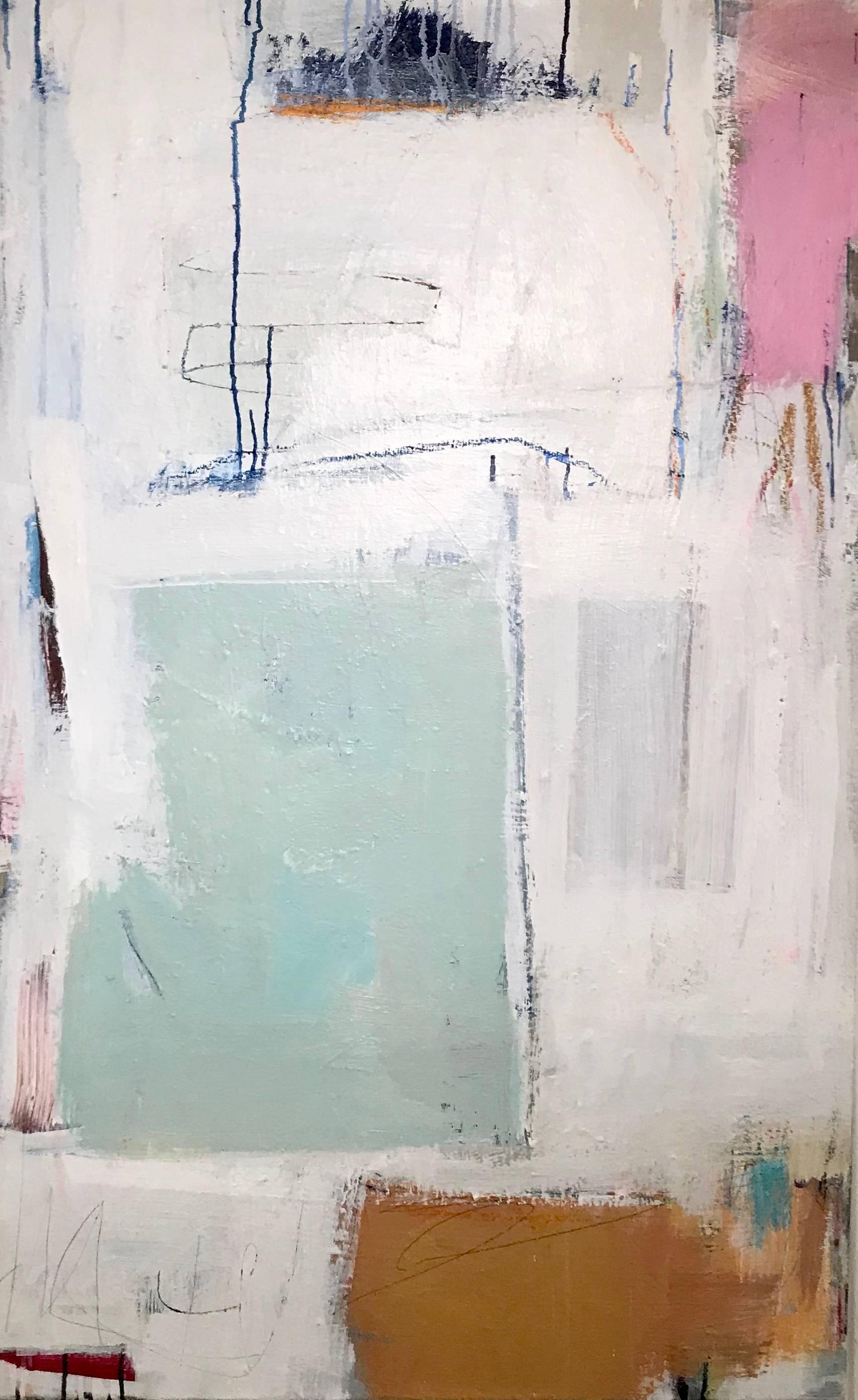 Ellen Rolli - Threshold, Vertical Acrylic and Mixed Media on Canvas ...