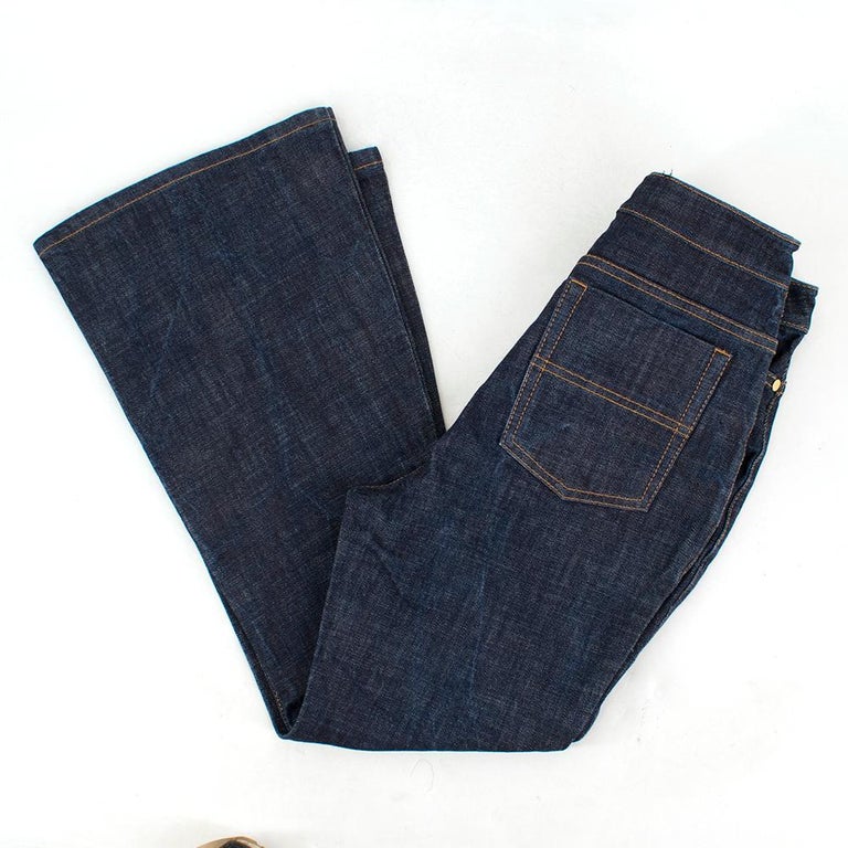 Ellery Blue High waist Cropped Flared Jeans - Size US 4/6 - Waist 27 ...