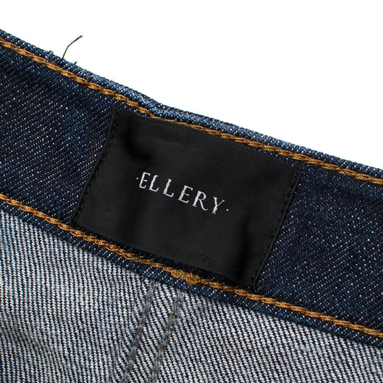 Ellery Blue High waist Cropped Flared Jeans - Size US 4/6 - Waist 27 ...