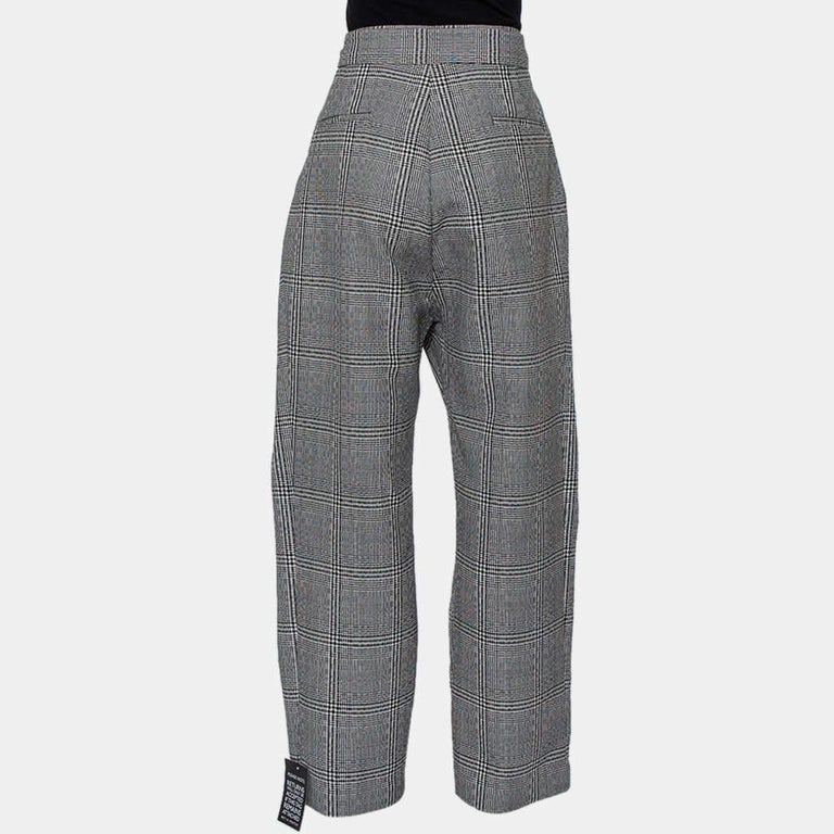 Ellery Monochrome Wool High Rise Kool Aid Belted Trousers M For Sale at ...