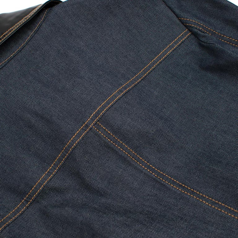 Ellery Vinyl-Panel Denim Jacket SIZE 38 IT at 1stDibs