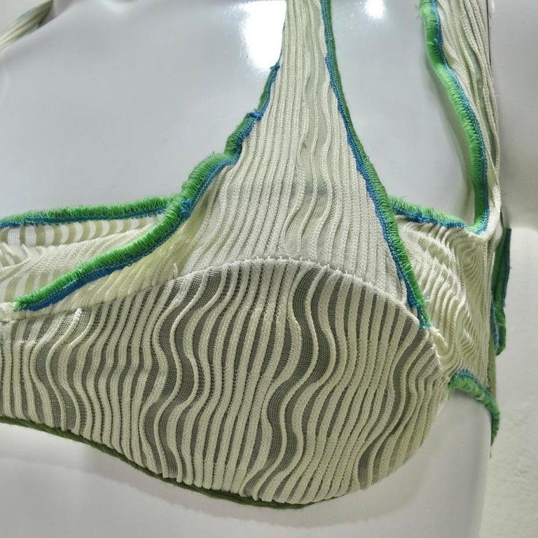 Elliana Capri Hand Dyed Scrap Bra For Sale at 1stDibs