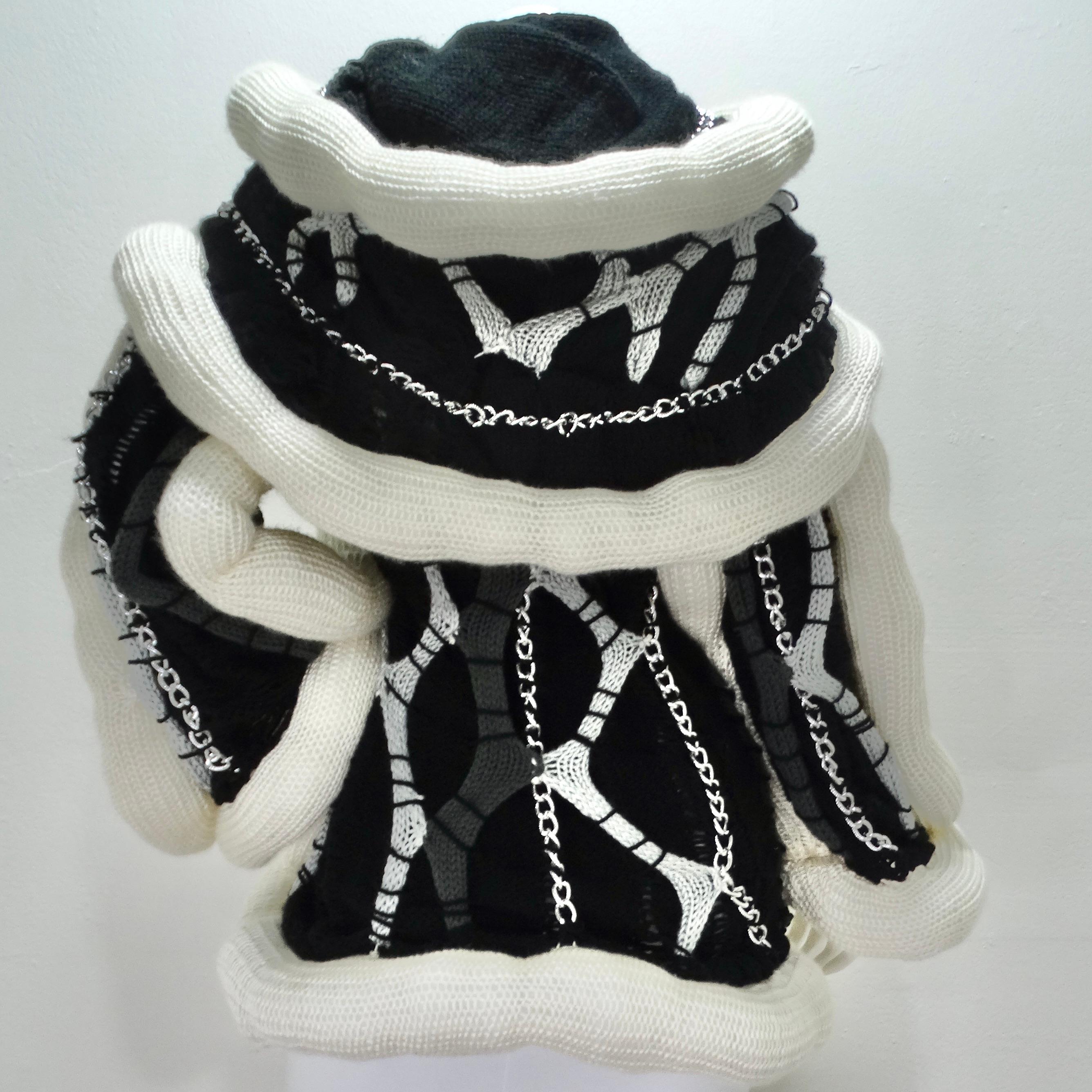 Elliana Capri Knit Double Hood Puffer Jacket For Sale at 1stDibs
