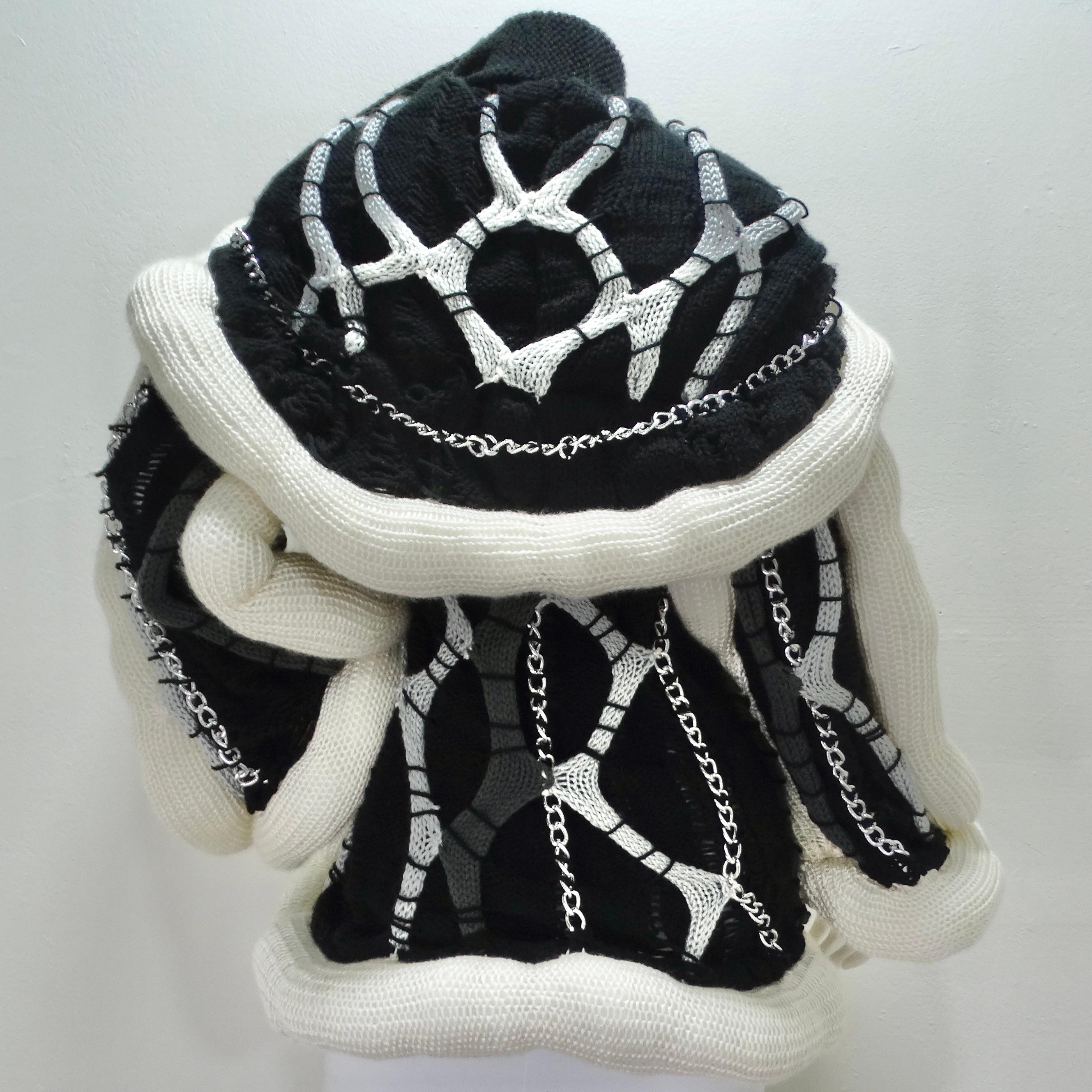 Elliana Capri Knit Double Hood Puffer Jacket For Sale at 1stDibs