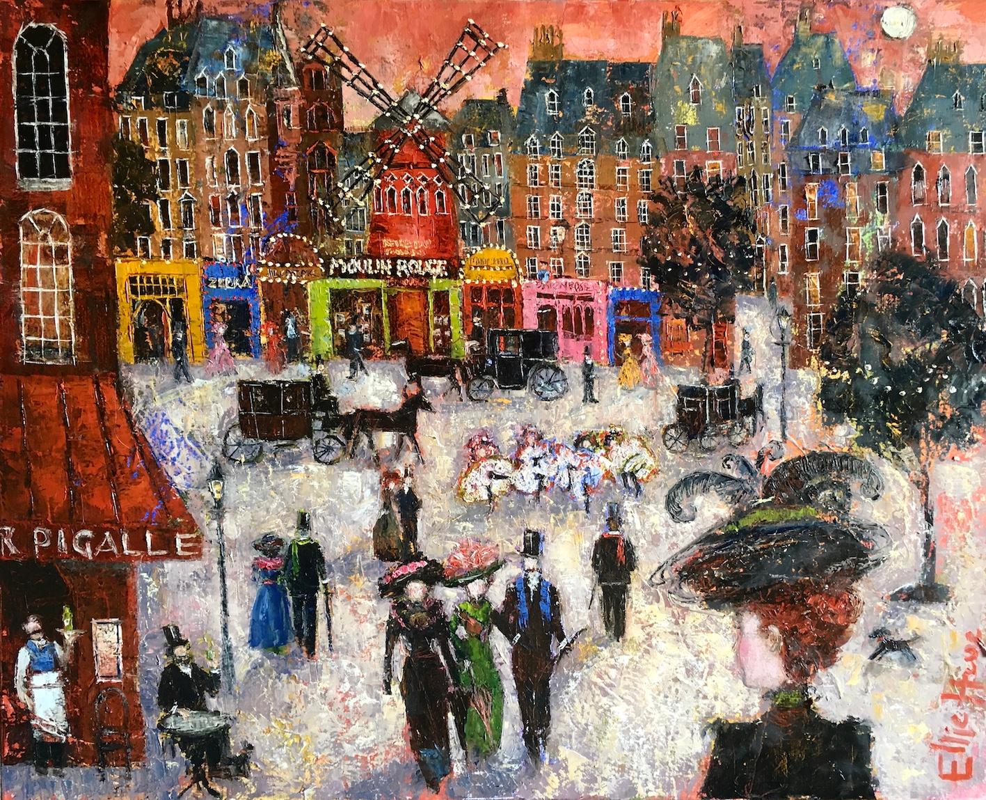 Ellie Hesse - Green Parrots in Barcelona -vibrant blue and red ...