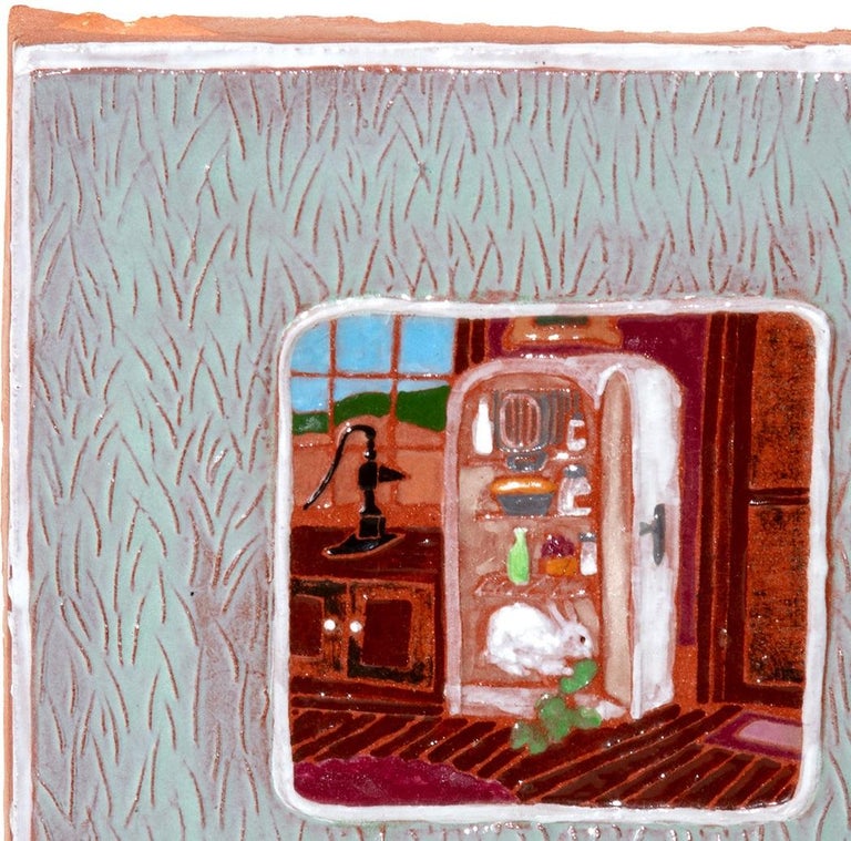 Ellie Hudovernik - 'Rabbit in Refrigerator' eathenware; glazed For Sale ...