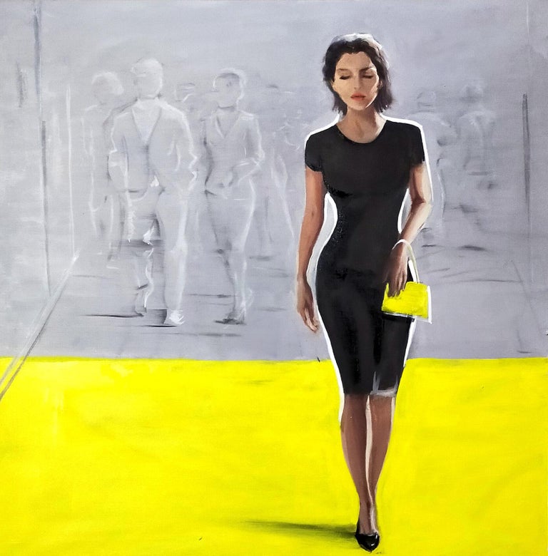Ellina Zhanu - Far away from, 105x105 cm For Sale at 1stDibs