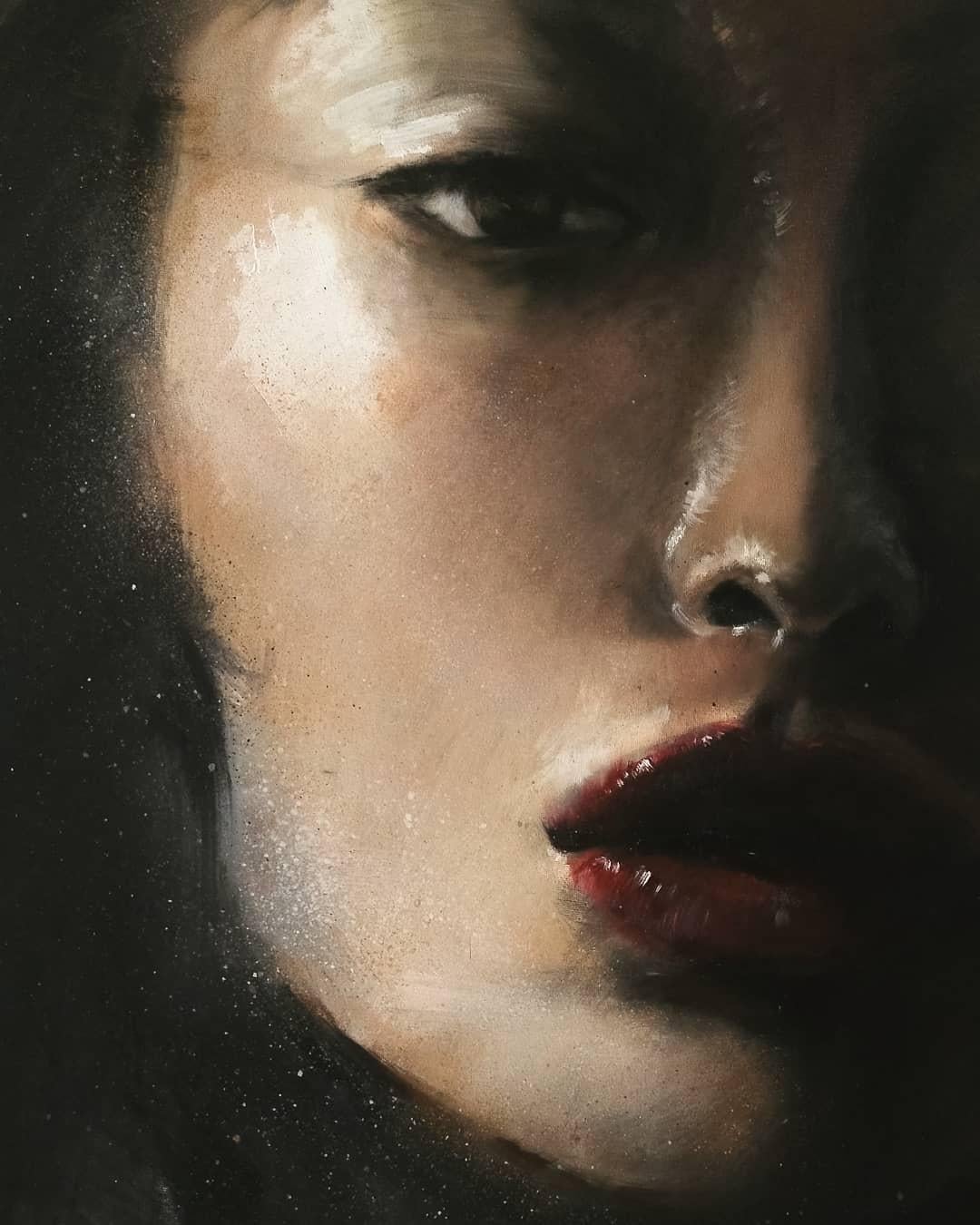 David Austin - "Gilded Accretion" 60x60 acrylic, oil, spray paint on ...