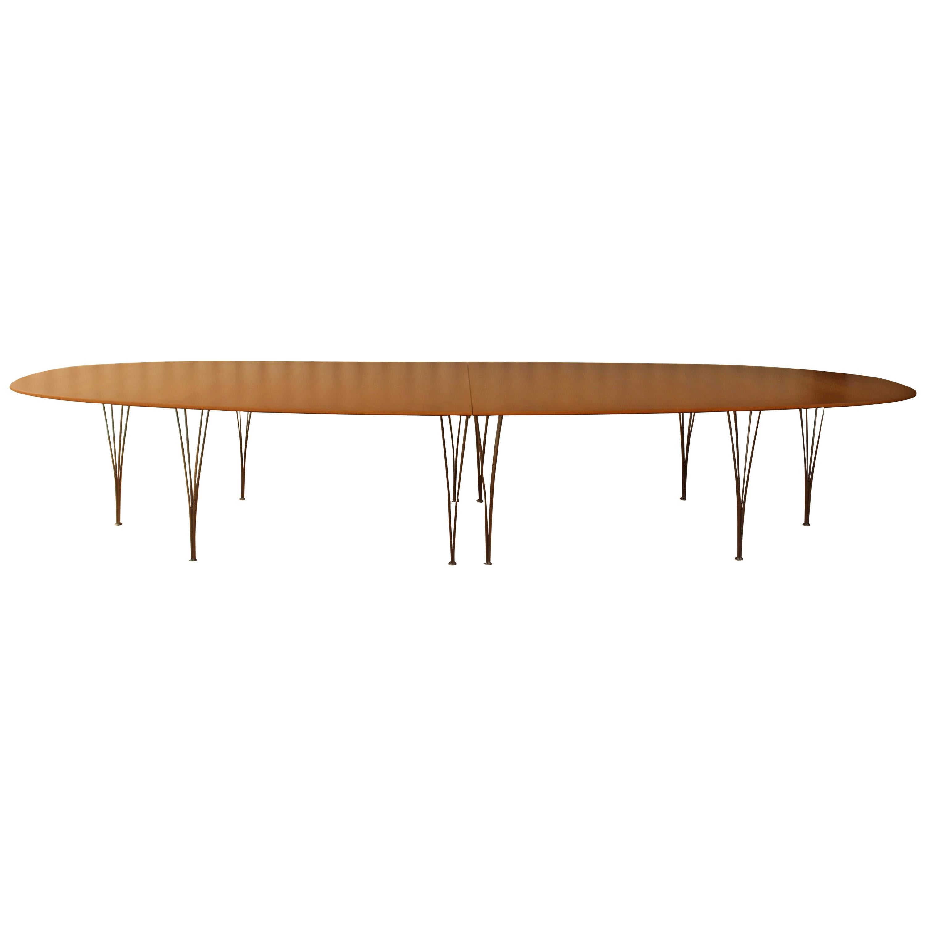 Ellipse Dining Table by Piet Hein for Fritz Hansen, Denmark, 1960s at ...