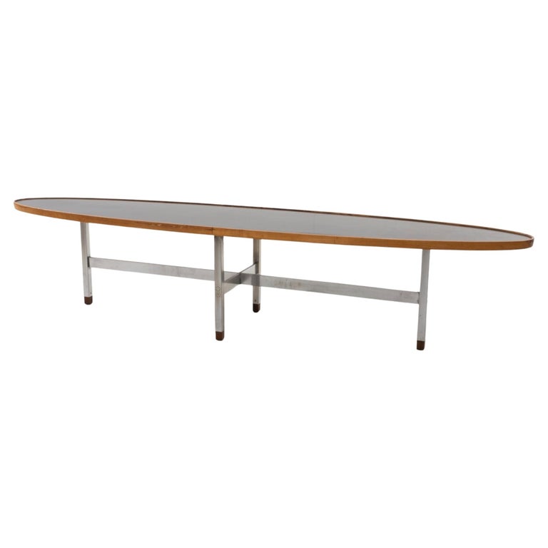 Elliptical coffee table by Edward Wormley for Dunbar For Sale at 1stDibs