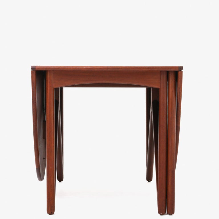 Elliptical 'Gateleg' Dining/Folding Table by Niels Koefoed at 1stDibs