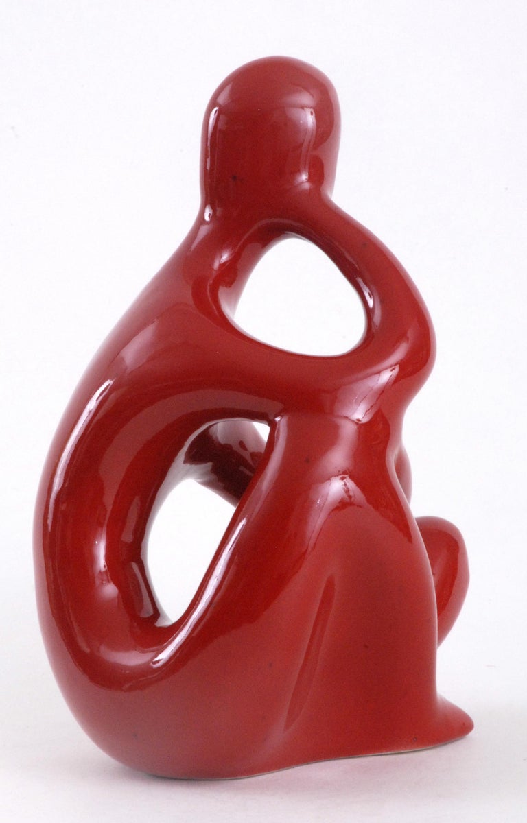Ellis Red Stylized Figure Australia, circa 1960 at 1stDibs