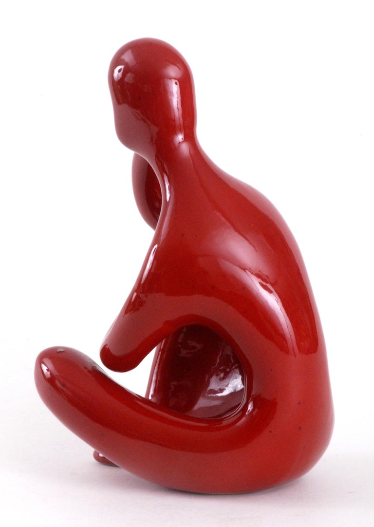 Ellis Red Stylized Figure Australia, circa 1960 at 1stDibs