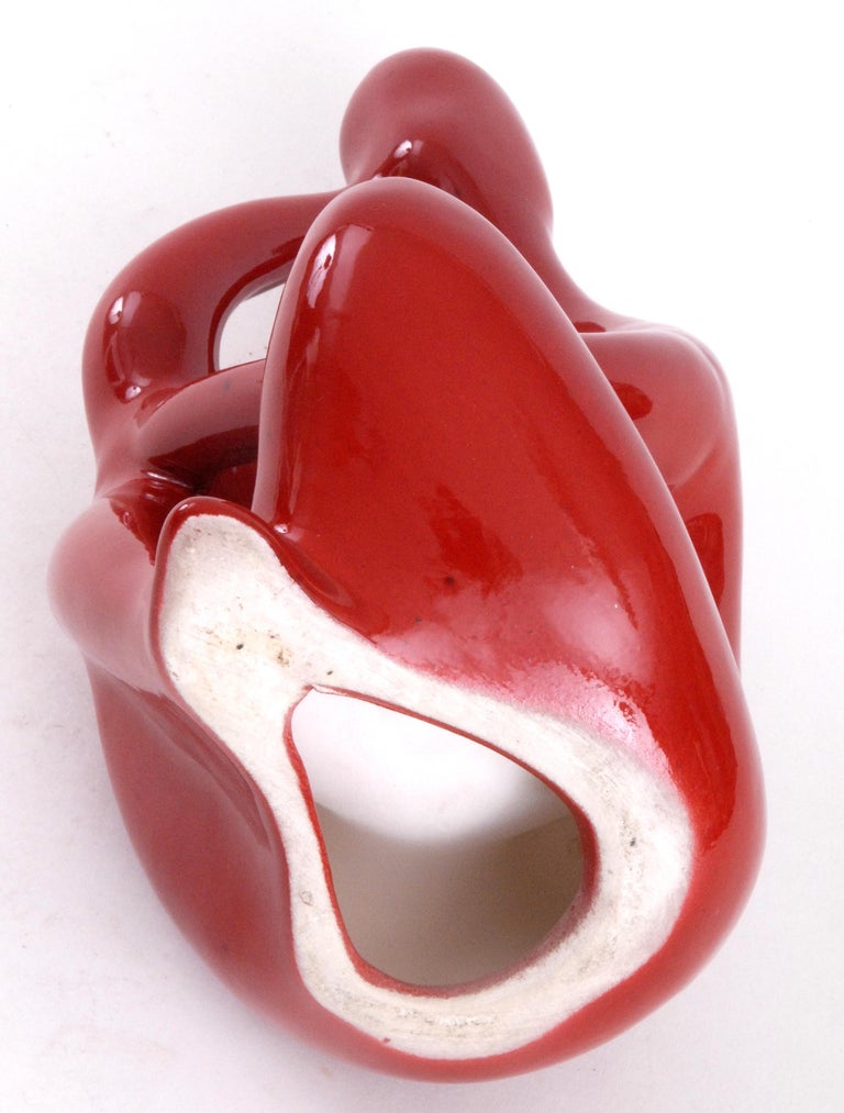 Ellis Red Stylized Figure Australia, circa 1960 at 1stDibs