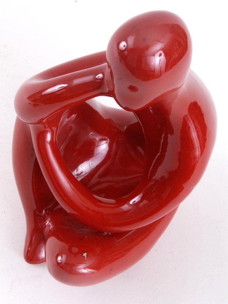 Ellis Red Stylized Figure Australia, circa 1960 at 1stDibs