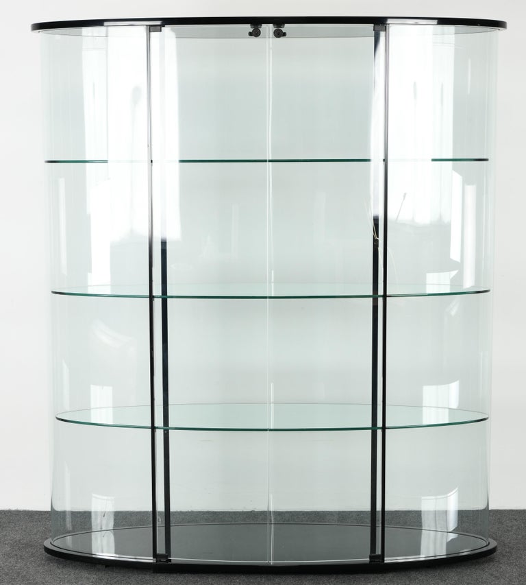 Ellisse Vitrine Oval Display Case by Pace, 1980s at 1stDibs