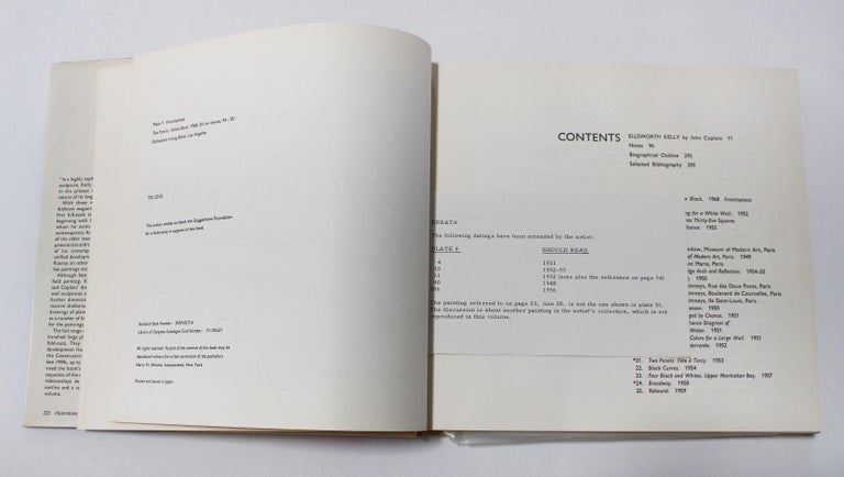 Ellsworth Kelly First Edition Art Book, Signed For Sale at 1stDibs ...
