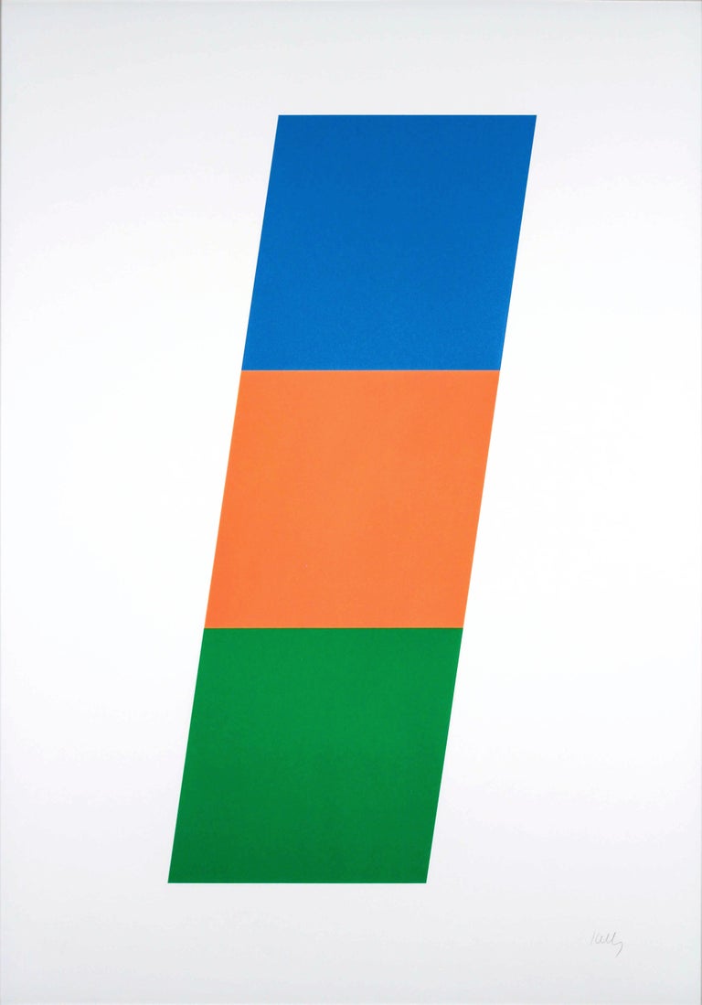 Ellsworth Kelly - Blue/Red-Orange/Green For Sale at 1stdibs