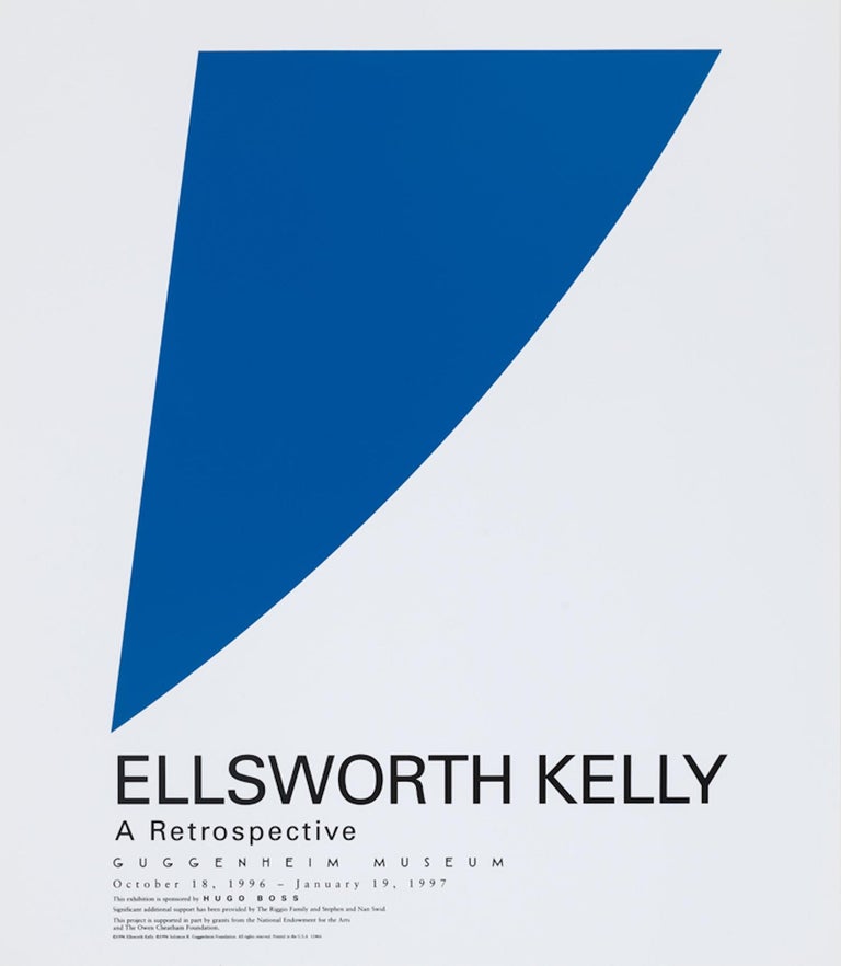 Ellsworth Kelly - Ellsworth Kelly, A Retrospective (Blue Curve) For ...